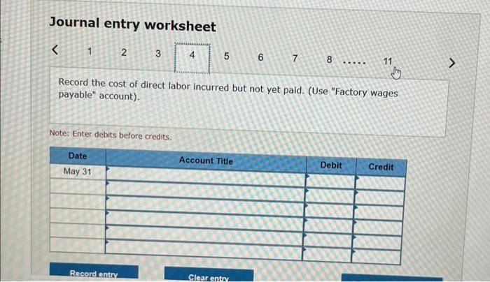 Solved Journal entry worksheetJournal entry worksheet | Chegg.com