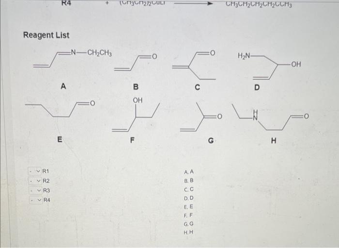 Solved Predict the products R1-R3, and choose the reactant | Chegg.com