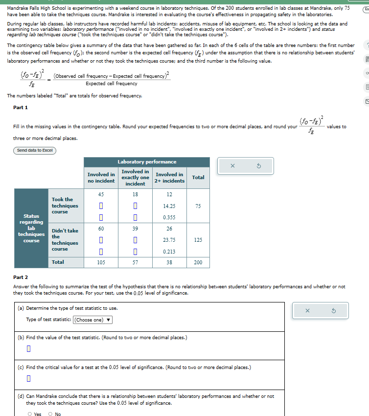 Solved Mandrake Falls High School is experimenting with a | Chegg.com