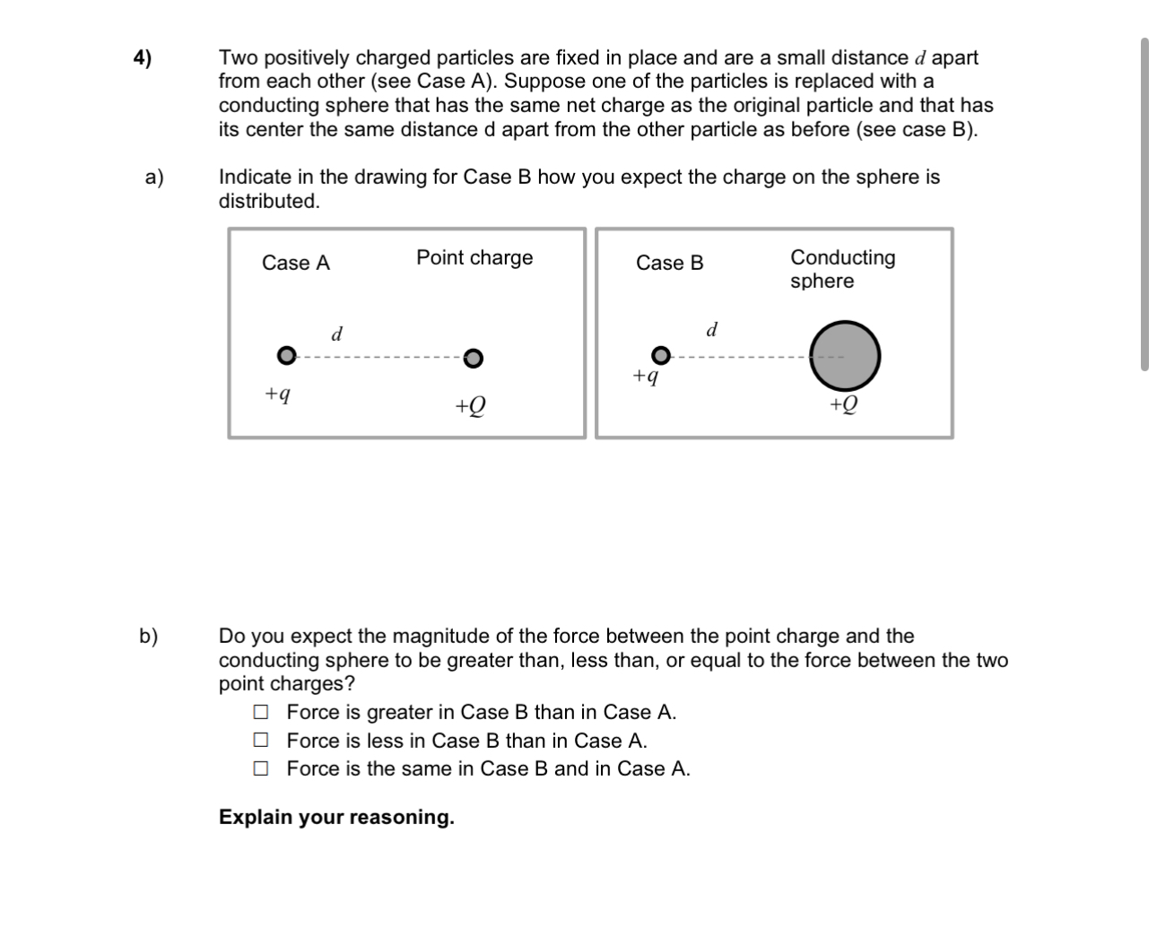 Solved Two positively charged particles are fixed in place | Chegg.com