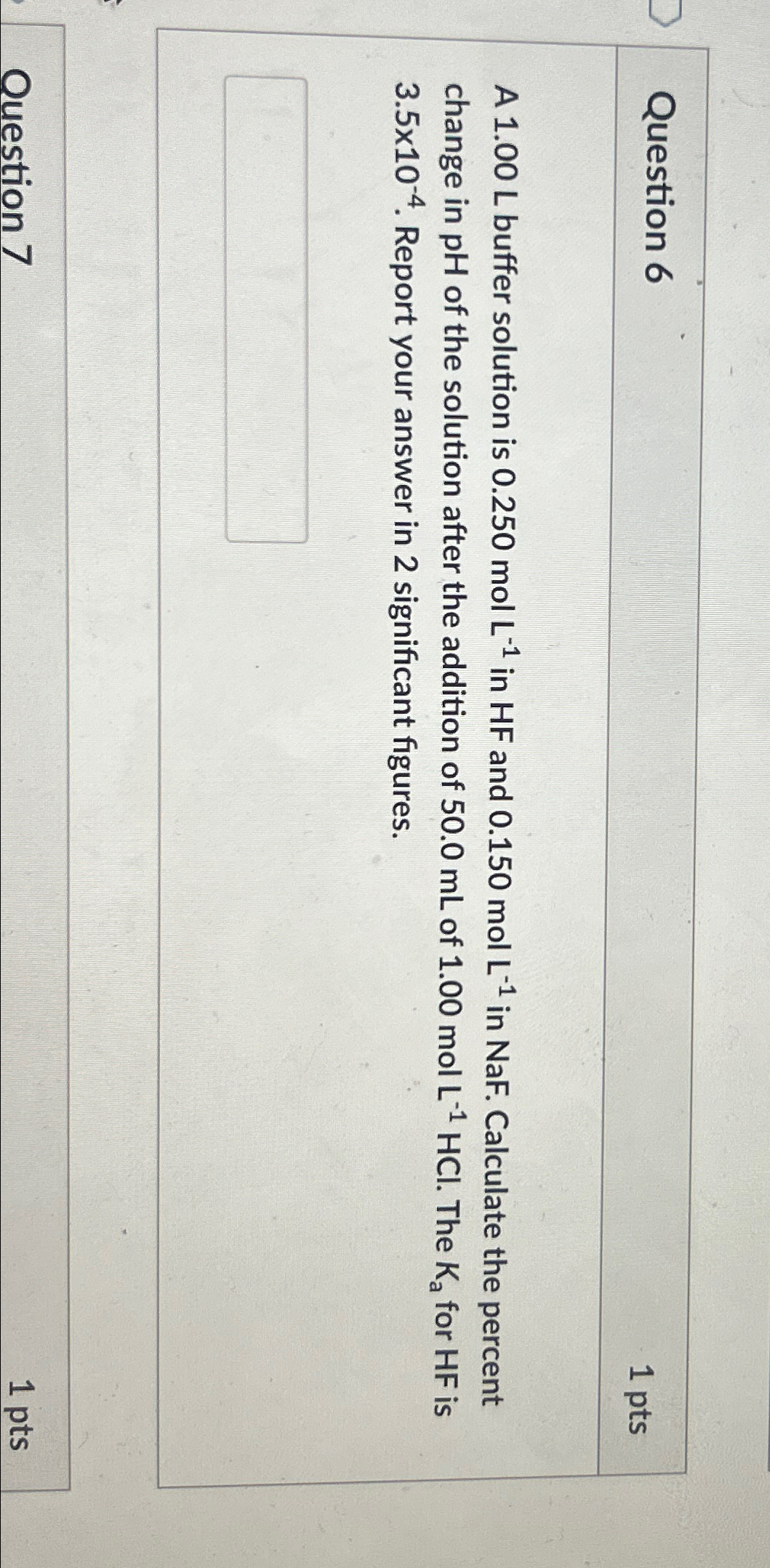 Solved Question 61 ﻿ptsA 1.00L ﻿buffer solution is | Chegg.com