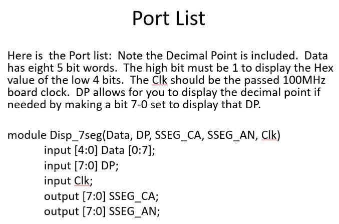 Solved Multiplexed 7-Segment Display Use the following | Chegg.com