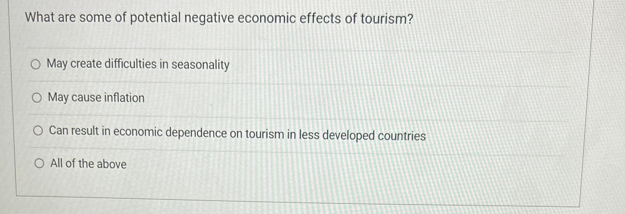 Solved What are some of potential negative economic effects | Chegg.com