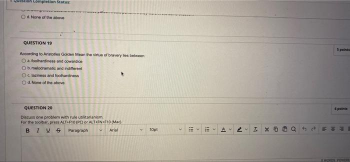 Question Completion Status: QUESTION 5 Hypothetical | Chegg.com