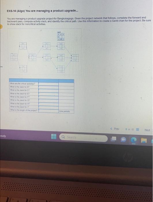 Solved oudy EX6-14 (Algo) You are managing a product | Chegg.com