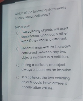 Which of the following statements is false about | Chegg.com