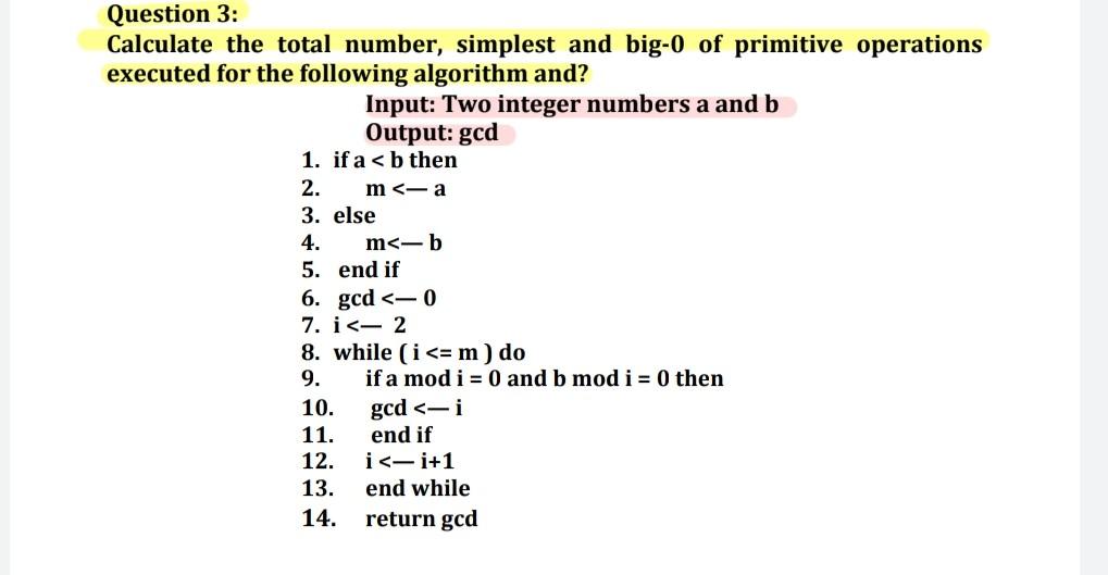Solved Question 3: Calculate the total number, simplest and | Chegg.com