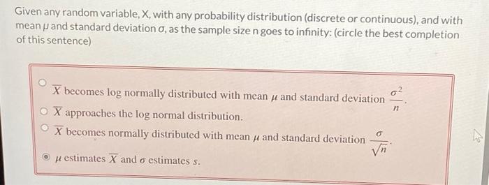Solved Given any random variable, X, with any probability | Chegg.com