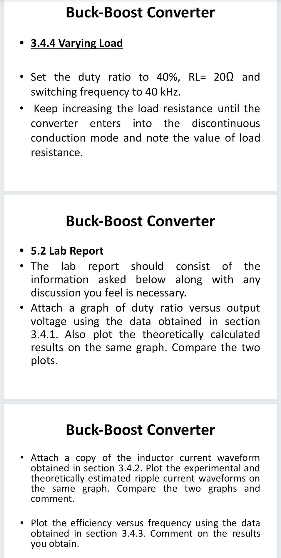 Solved Buck-Boost Converter • 3.10bjective • The objective | Chegg.com