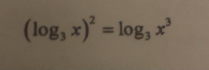 Solved (log, x) = log, x? | Chegg.com