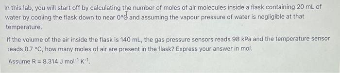 Solved In this lab, you will start off by calculating the | Chegg.com