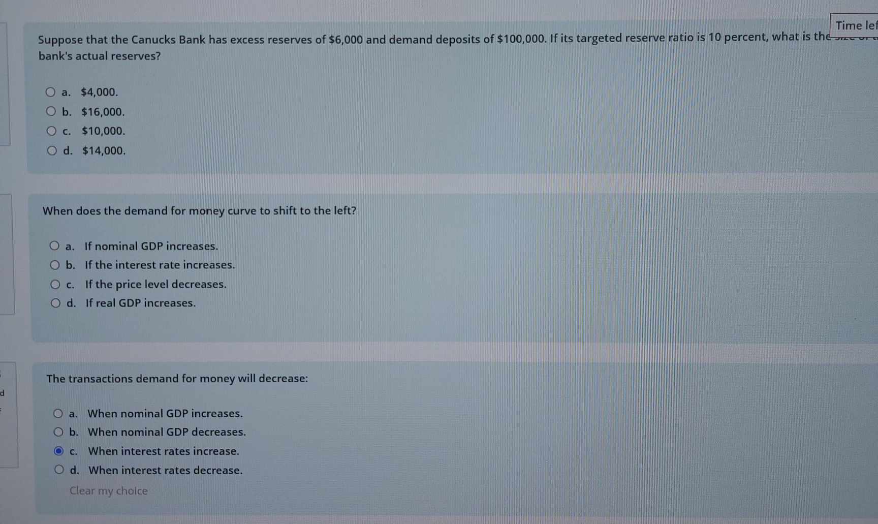 Solved Suppose that the Canucks Bank has excess reserves of | Chegg.com