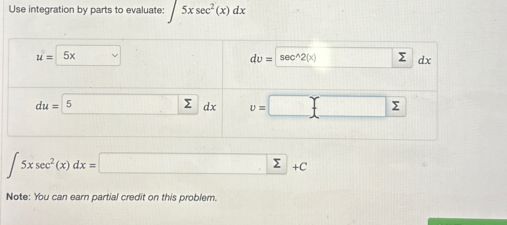 Solved Use integration by parts to evaluate: | Chegg.com