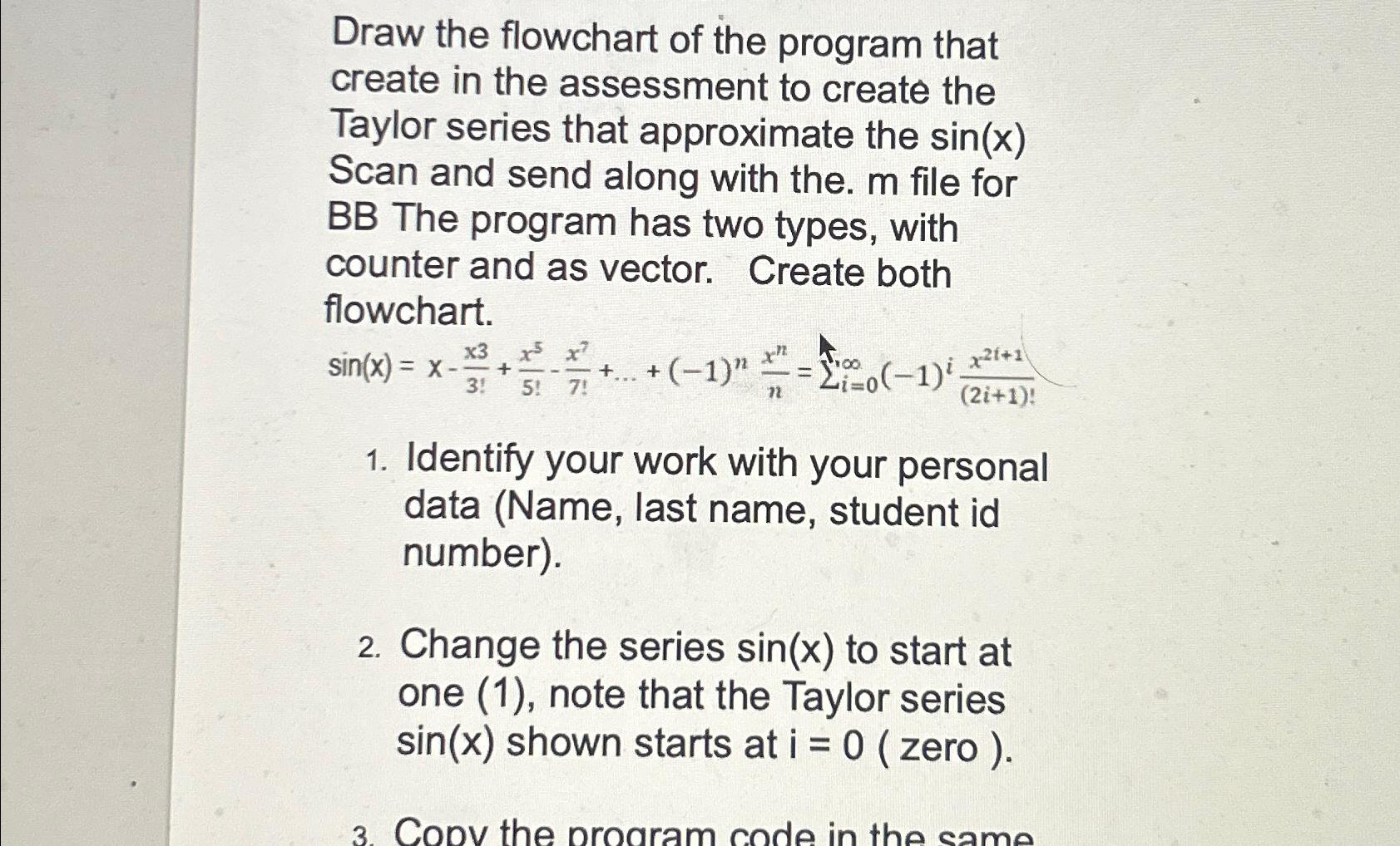 Solved Draw the flowchart of the program that create in the | Chegg.com