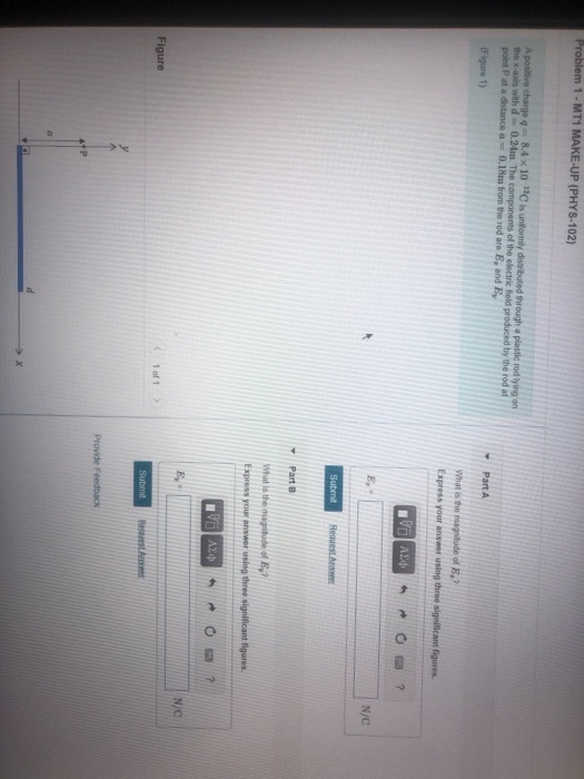 Solved Problem 1 - MT1 MAKE-UP (PHYS-102) A positive charge | Chegg.com