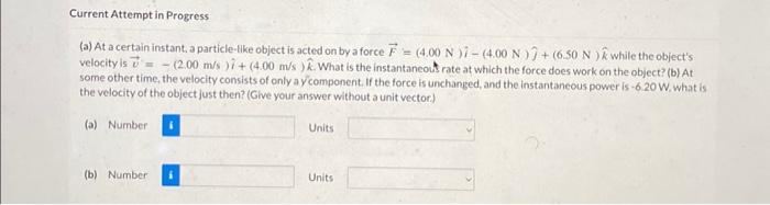 Solved Current Attempt in Progress (a) At a certain instant, | Chegg.com