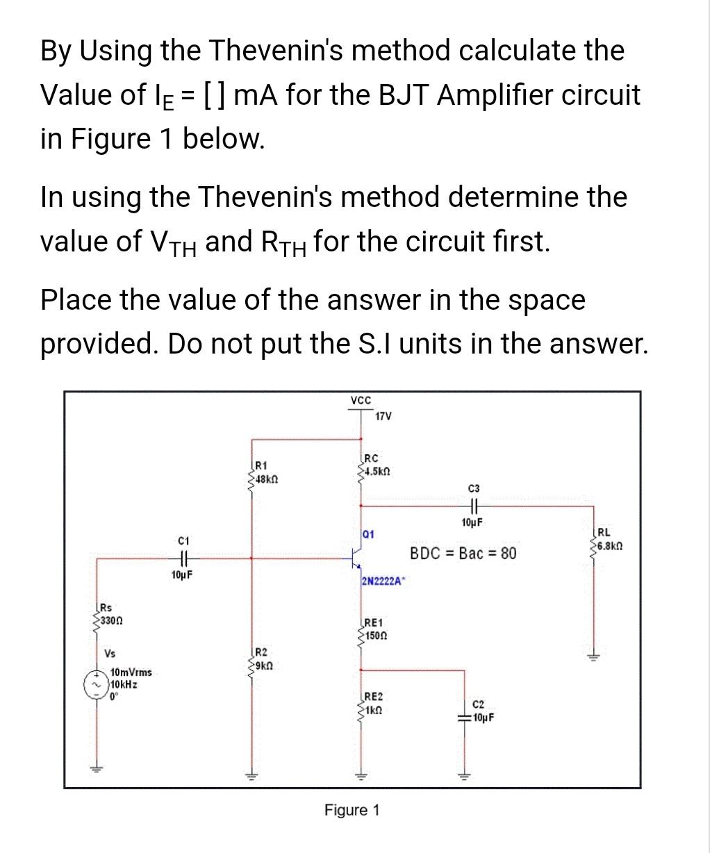 Solved By Using the Thevenin's method calculate the Value of | Chegg.com