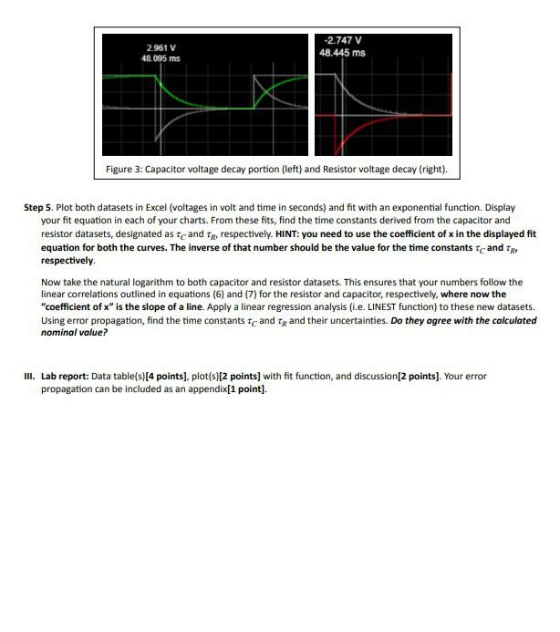 RC Decay Objectives: 1. Study charge/discharge in a | Chegg.com