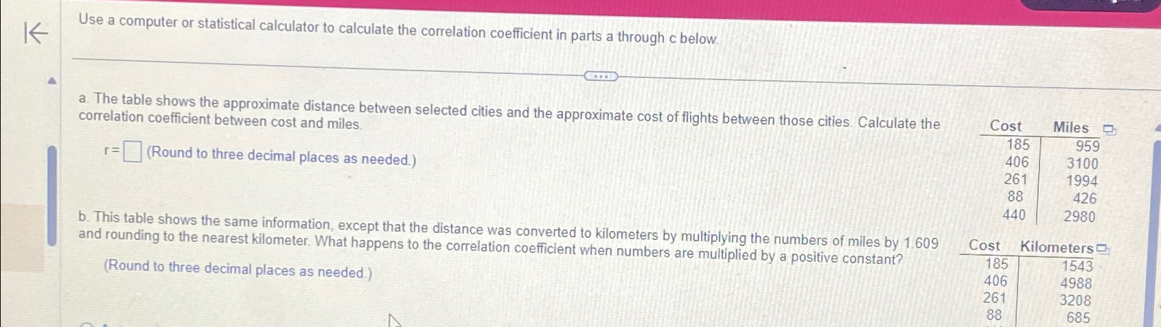 Solved Use a computer or statistical calculator to calculate | Chegg.com