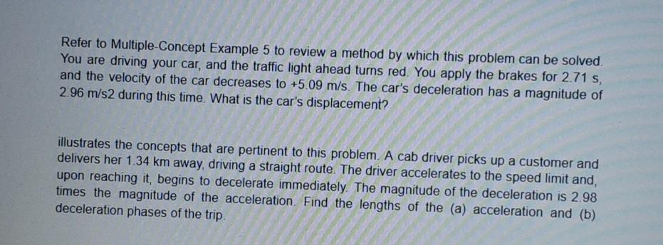 Solved Refer to Multiple-Concept Example 5 to review a | Chegg.com