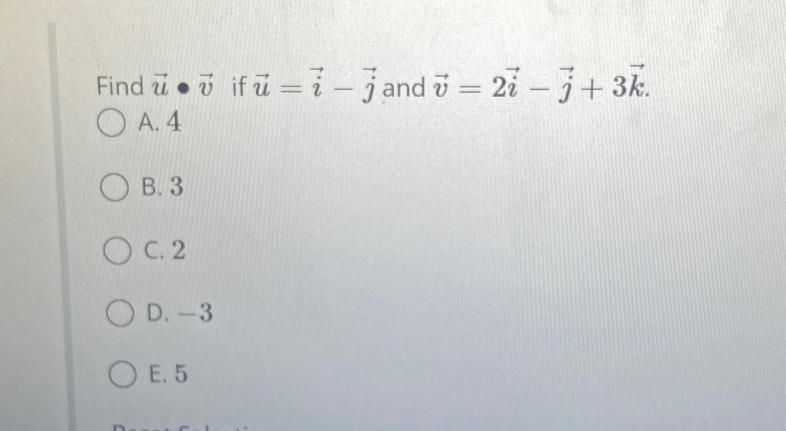 Solved Find vec(u)*vec(v) if vec(u)=vec(i)-vec(j) and | Chegg.com Solved Find vec(u)*vec(v) if vec(u)=vec(i)-vec(j) and | Chegg.com
