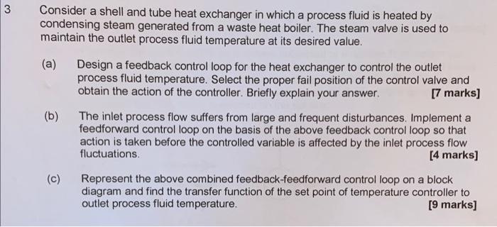 Solved Consider a shell and tube heat exchanger in which a | Chegg.com