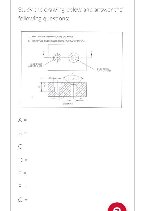 Solved Study the drawing below and answer the following | Chegg.com