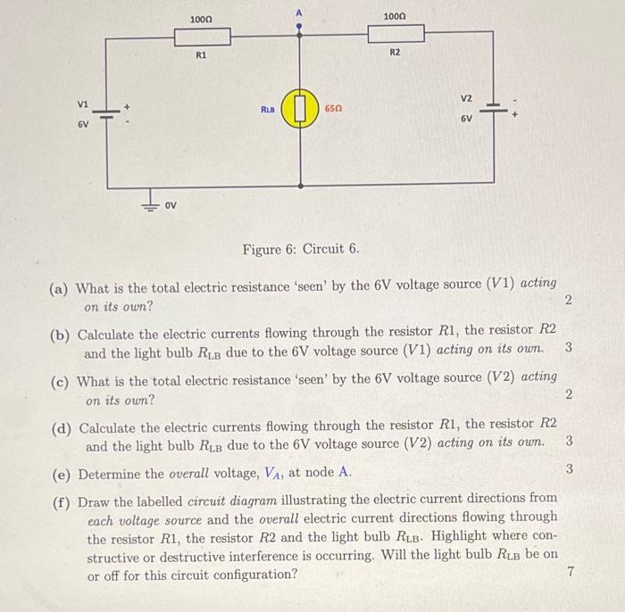 Solved Figure 1: Circuit 1. 1. Determine the total | Chegg.com