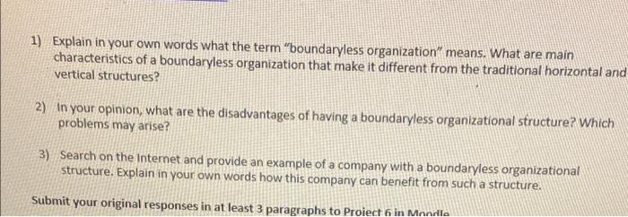 Solved 1) Explain in your own words what the term | Chegg.com