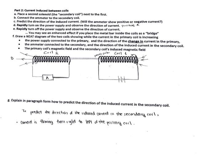 Solved Materials: Each group gets two solenoids, a compass, | Chegg.com