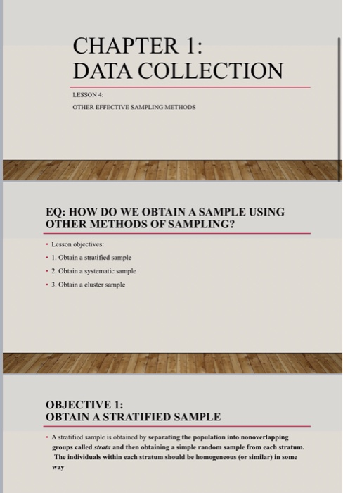 Solved What is the difference between a straified sample and | Chegg.com