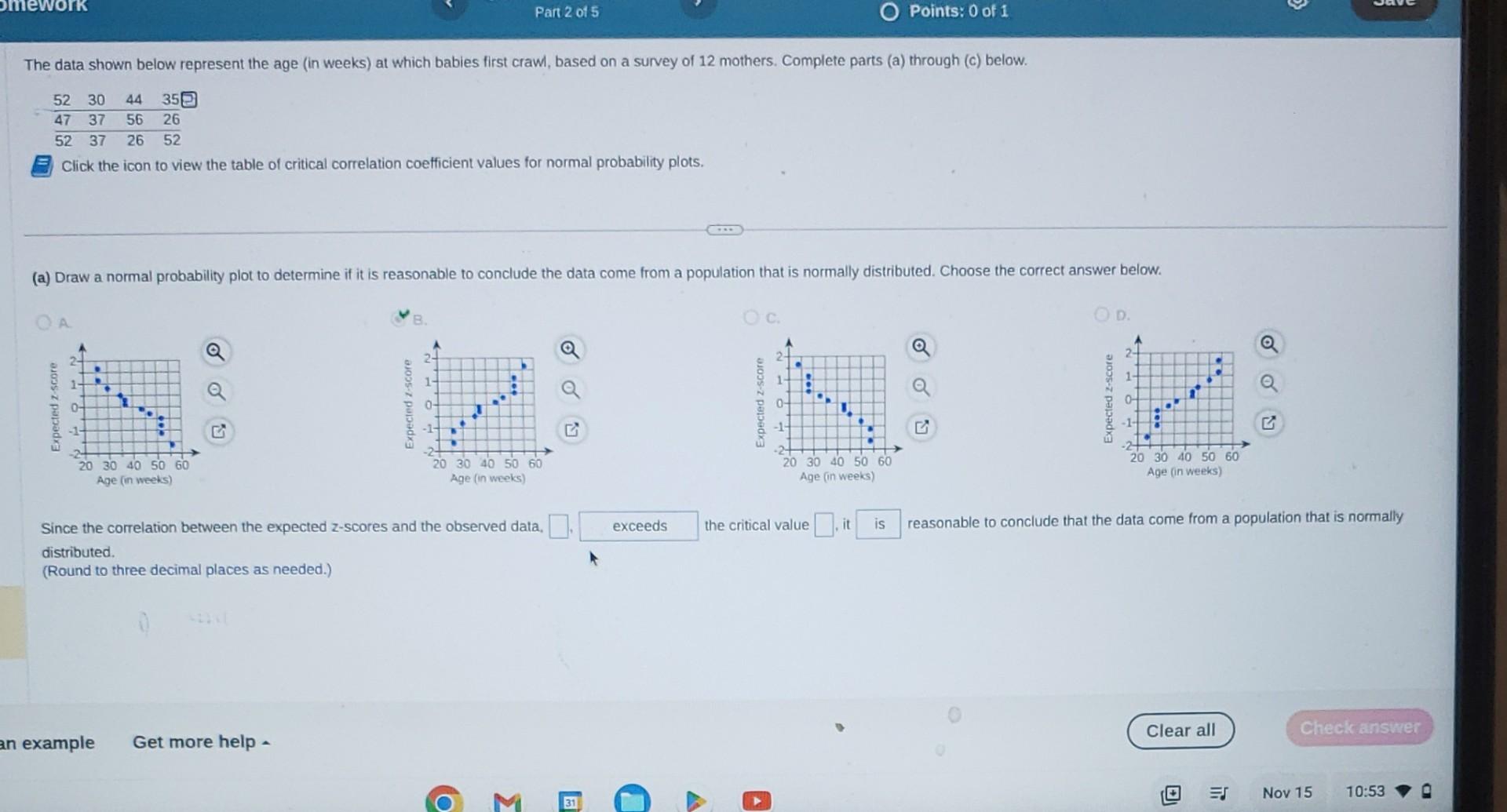 Solved \begin{tabular}{llll} 52 & 30 & 44 & 35 \\ \hline 47 | Chegg.com