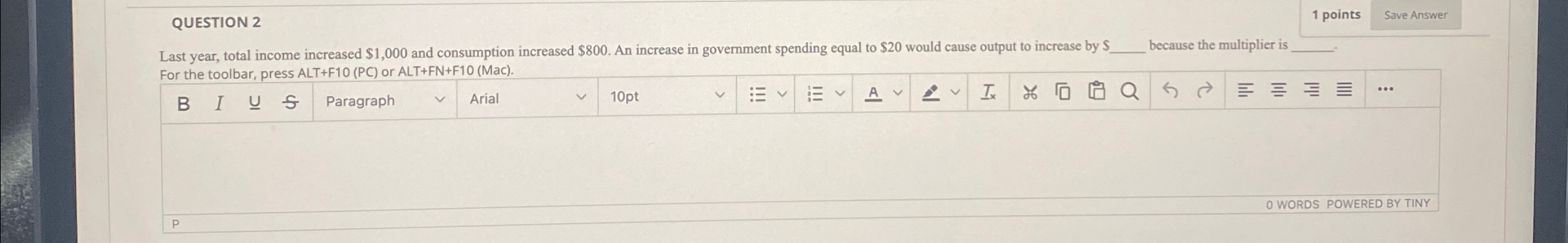 Solved QUESTION 21 ﻿pointsLast year, total income increased | Chegg.com