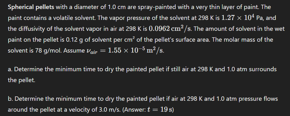 Solved Spherical pellets with a diameter of 1.0cm ﻿are | Chegg.com