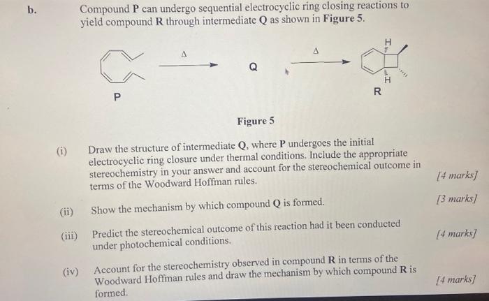 Solved Compound P can undergo sequential electrocyclic ring | Chegg.com