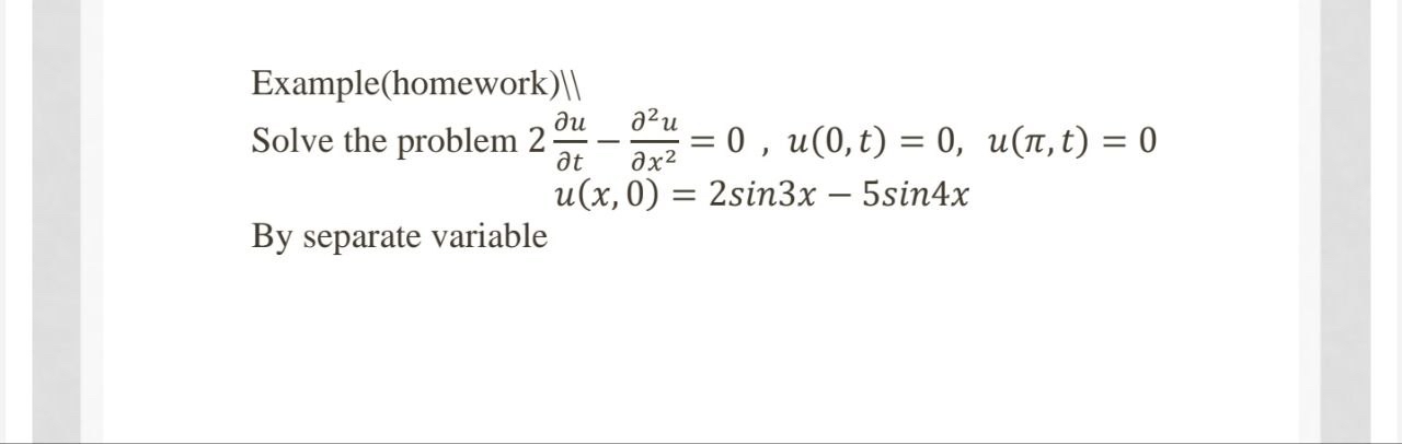 Solved Example(homework) ||Solve the problem | Chegg.com