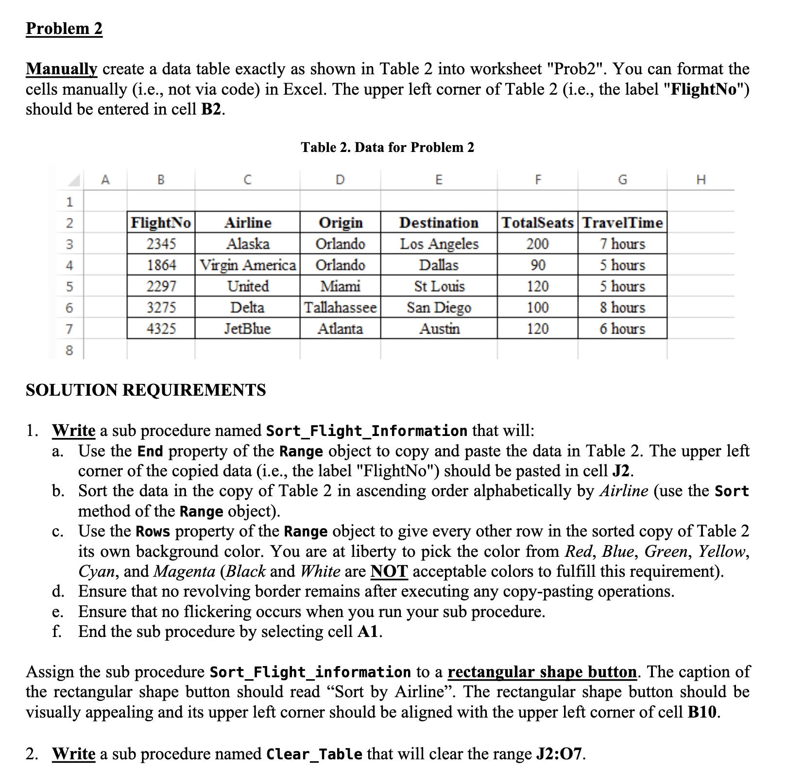 Solved SOLUTION REQUIREMENTSWrite a sub procedure named | Chegg.com
