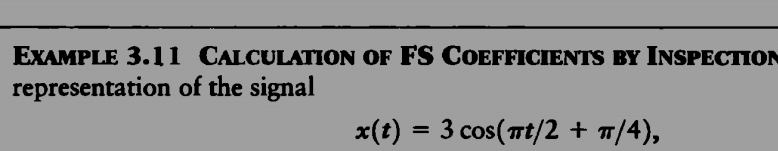 Solved EXAmPle 3.11 ﻿Calculation of FS CoEfficiEntS using | Chegg.com