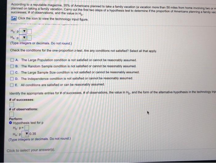 Solved According to a reputable magazine, 35% of Americans | Chegg.com