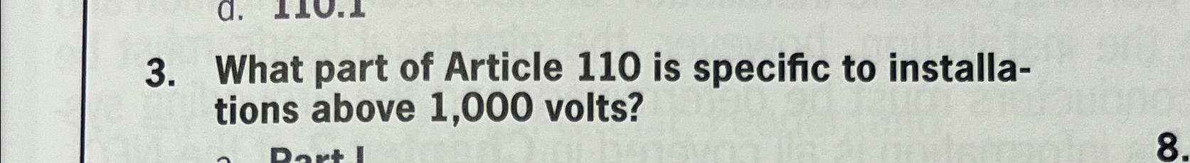 Solved What part of Article 110 ﻿is specific to | Chegg.com