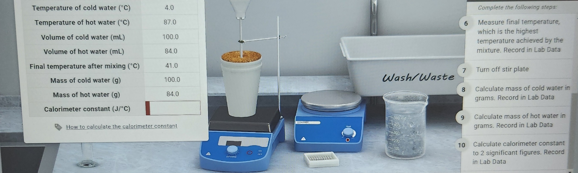 Solved How to solve \table[[Temperature of cold water | Chegg.com