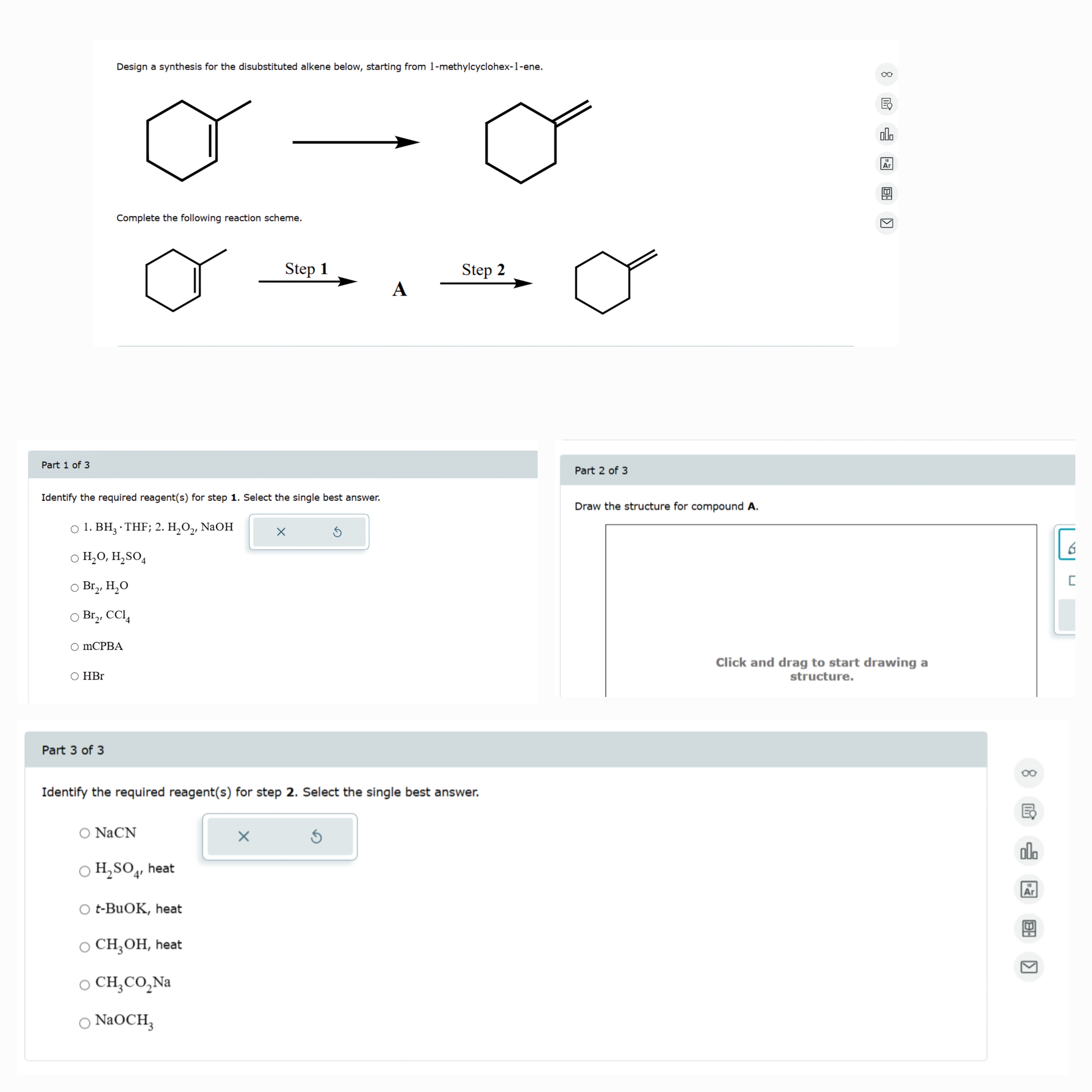 Solved Design a synthesis for the disubstituted alkene | Chegg.com
