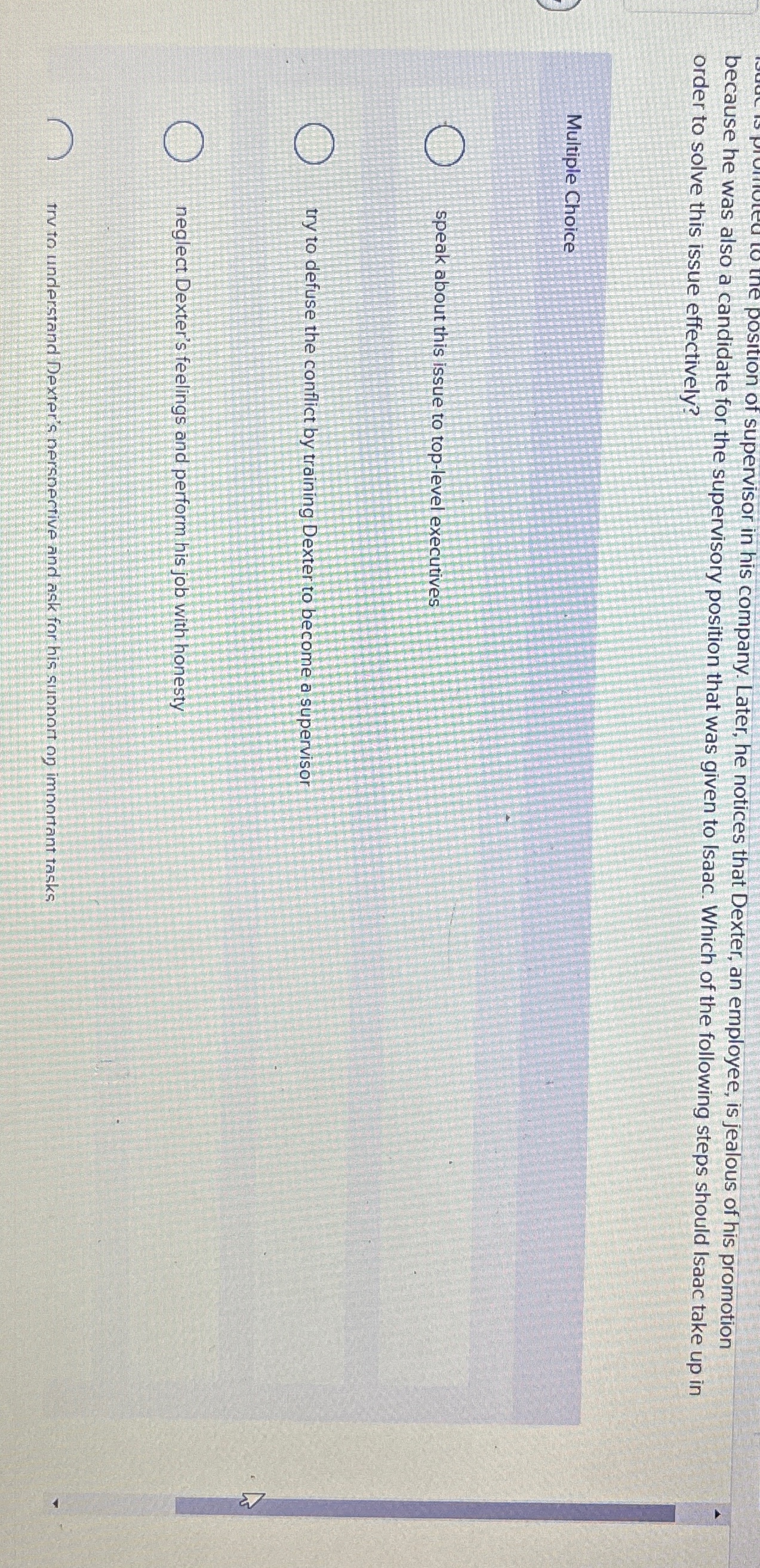 Solved supervisor in his company. Later, he notices that | Chegg.com