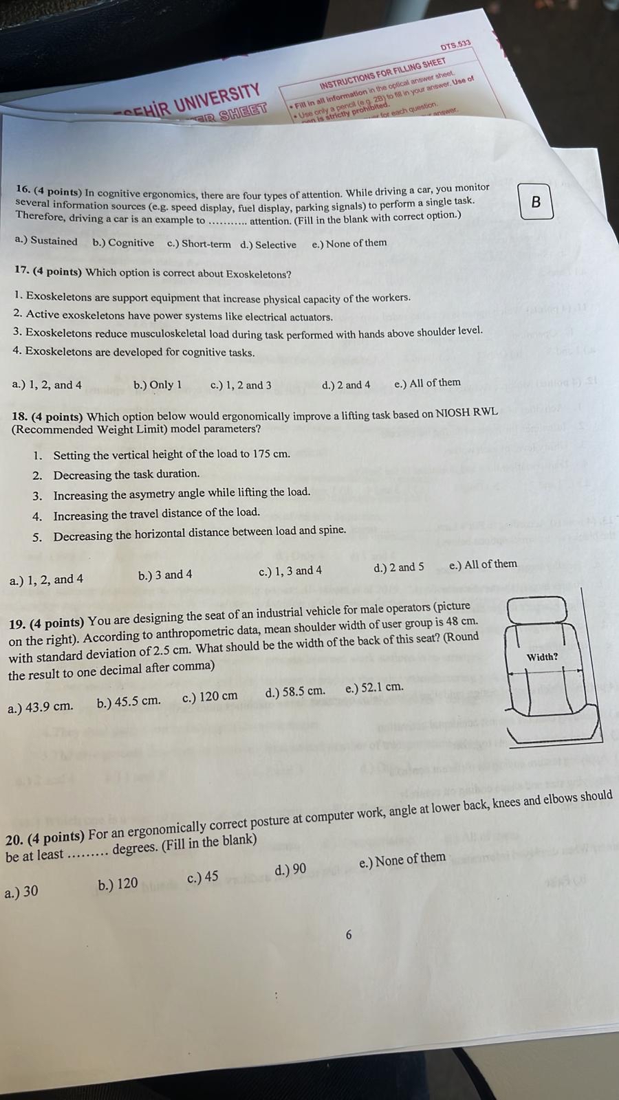 Solved (4 ﻿points) ﻿In cognitive ergonomics, there are four | Chegg.com