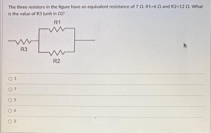 Solved The three resistors in the figure have an equivalent | Chegg.com