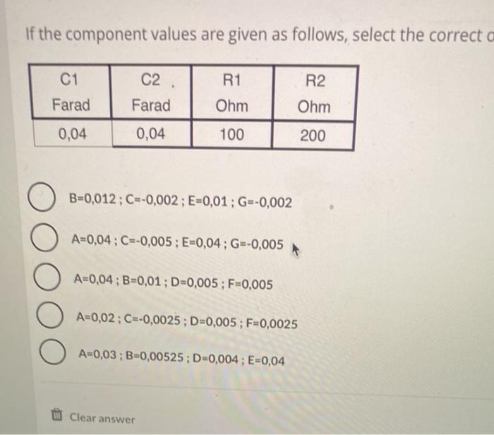 The mathematical model for the circuitry is given | Chegg.com