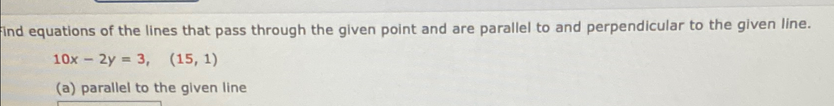 Solved find equations of the lines that pass through the | Chegg.com