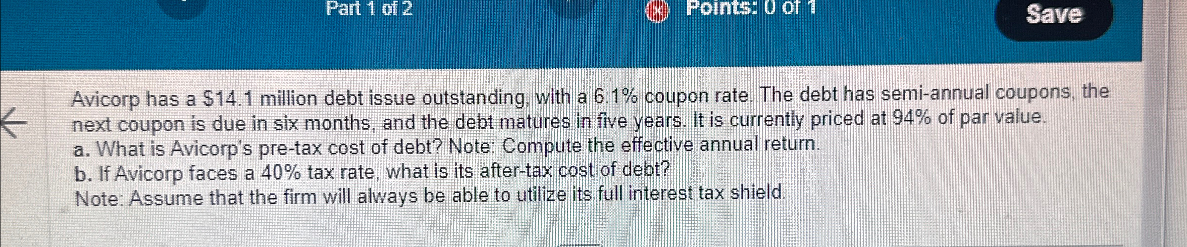 Solved PLEASE HELP ASAP. I WILL GIVE YOU A THUMBS UP!Avicorp | Chegg.com