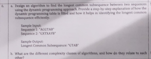 Solved design an algorithen to find the longest connten | Chegg.com