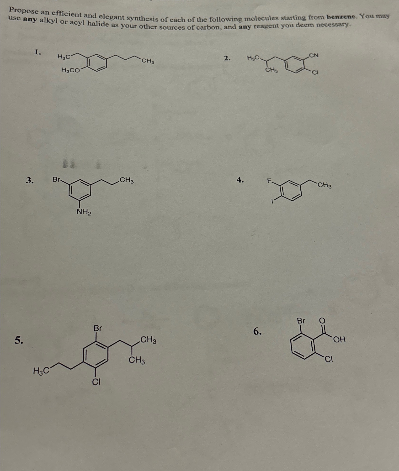 Solved Propose an efficient and elegant synthesis of each of | Chegg.com